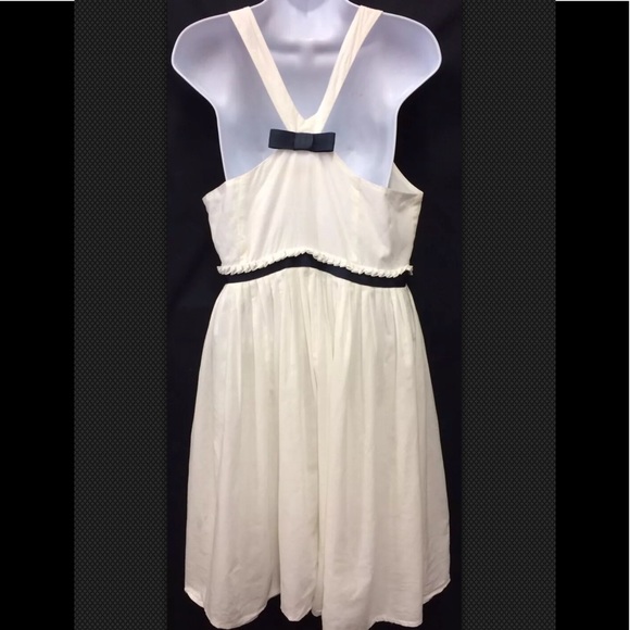Aryeh | Dresses | Aryeh Fit Flare Sundress Pleated Skirt White Boho ...
